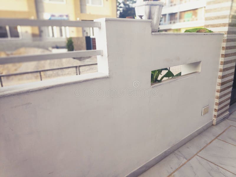 Beautiful Design of Boundary of House. Stock Image - Image of iron ...