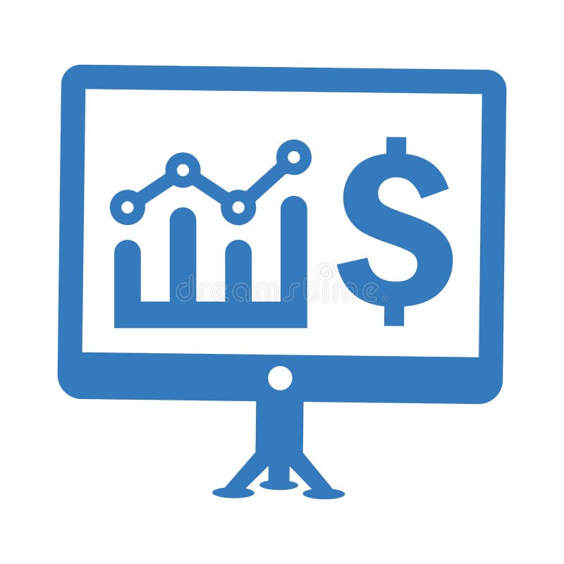 Earning Growth Icon, Income Report, Profit Increasing Chart, Black ...