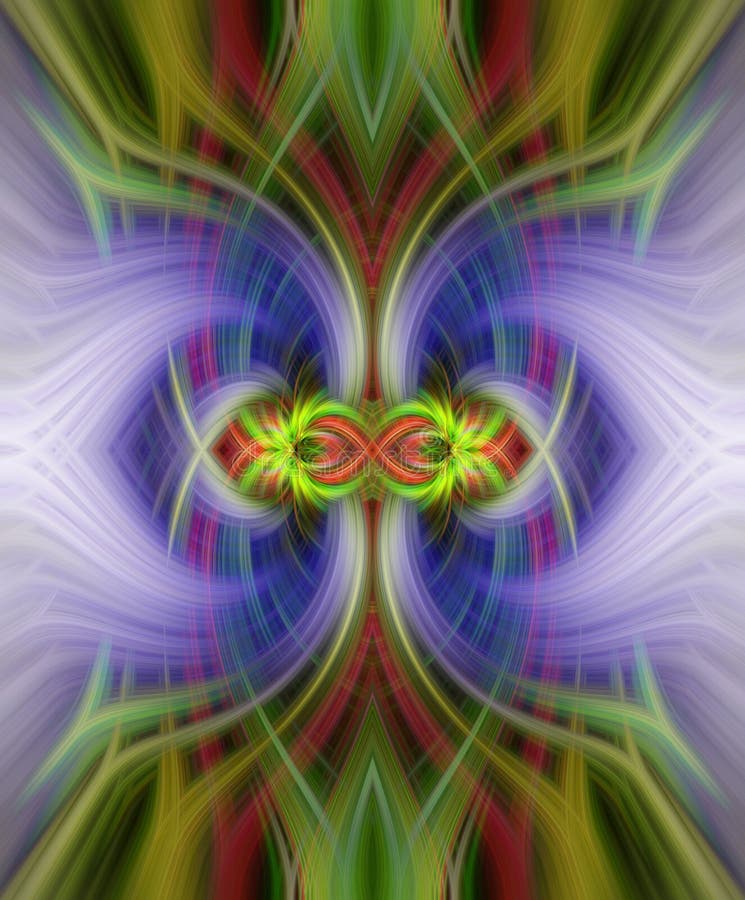 Colorful Symmetrical Abstract Twirl Effect for Background Stock ...