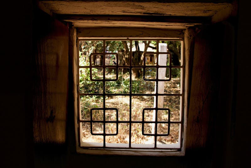 Beautiful Design of Metal Fence of a Window Stock Image - Image of ...