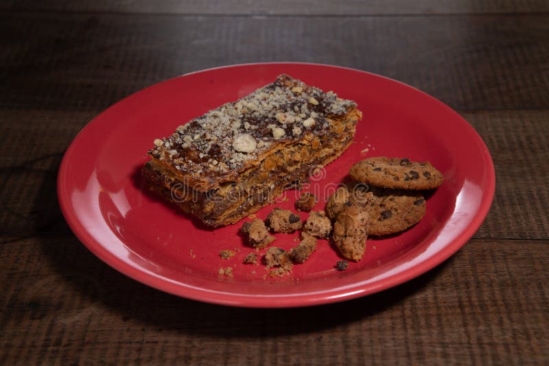 Beautiful Dessert Called 1000 Sheets Stock Image - Image of closeup ...