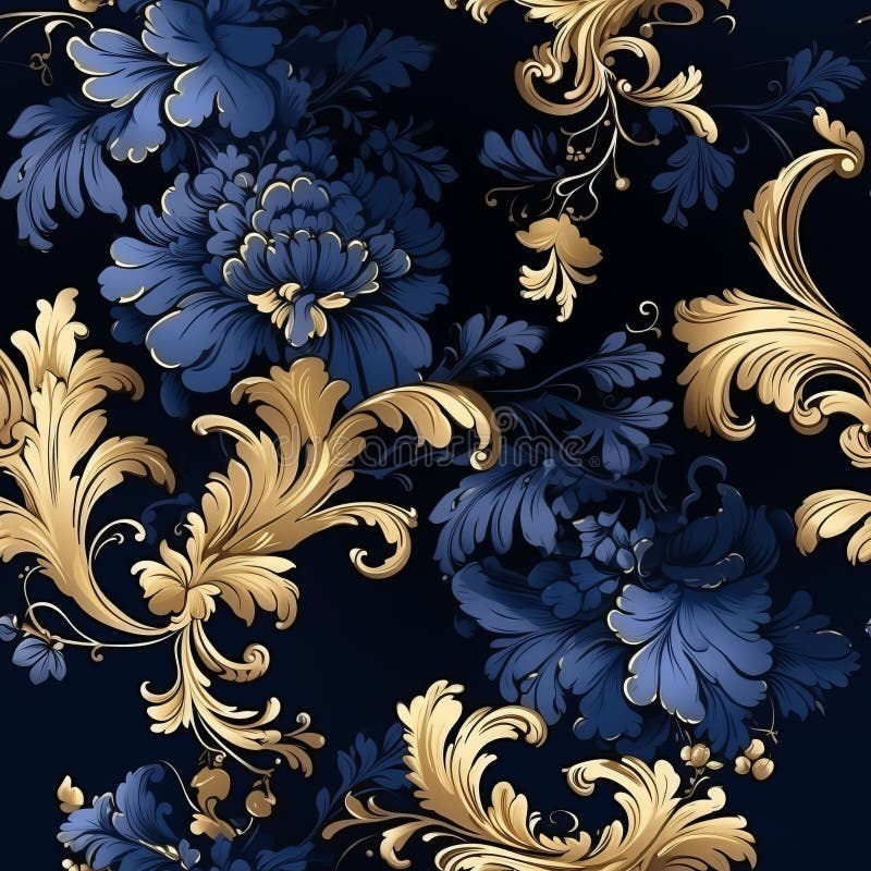 Beautiful and Detailed Seamless Pattern of Victorian Wallpaper Textures ...