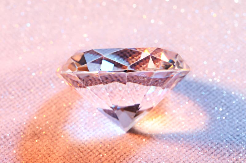 Beautiful Diamond Shiny Pink Background Above View Stock Photos - Free ...