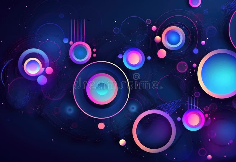 Beautiful Digital Background Stock Illustration - Illustration of ...