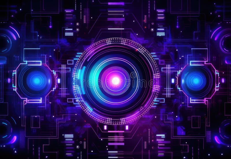 Beautiful Digital Background Stock Illustration - Illustration of ...