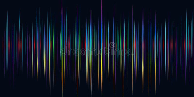 Colorful Sound Wave Line Curve on White Background. Element for Theme ...