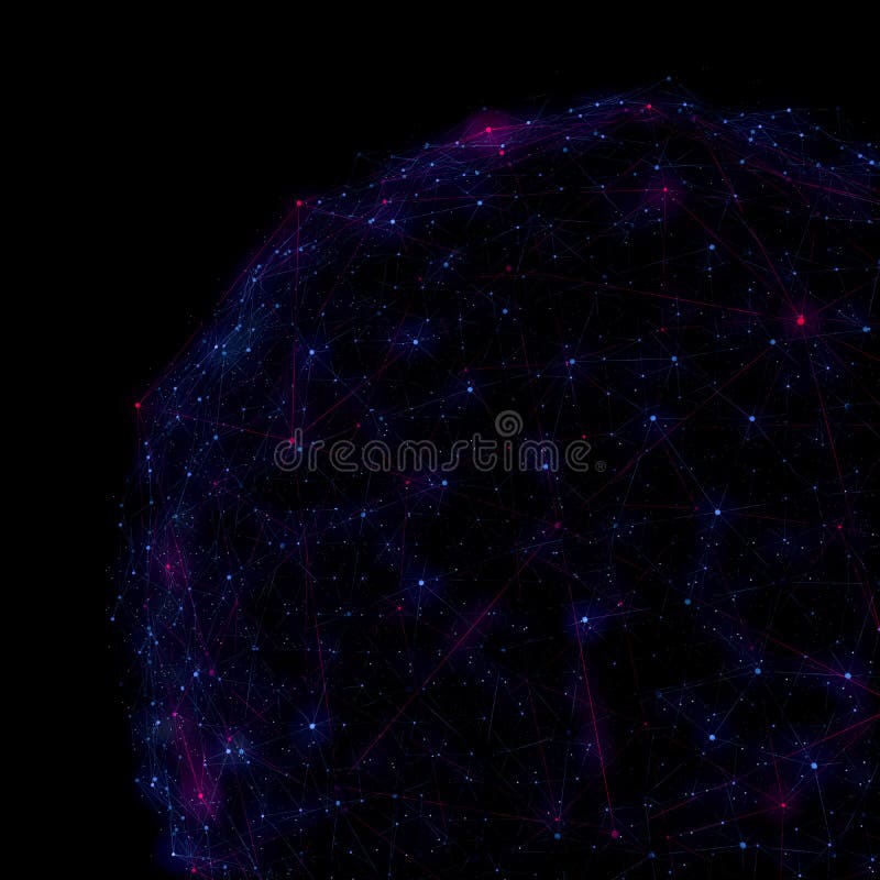 Beautiful Digital Globe 5g Internet Connection. Light Rays. Cyber Space ...