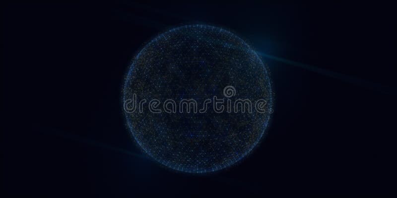 Beautiful Digital Globe 5g Internet Connection. Light Rays. Cyber Space ...