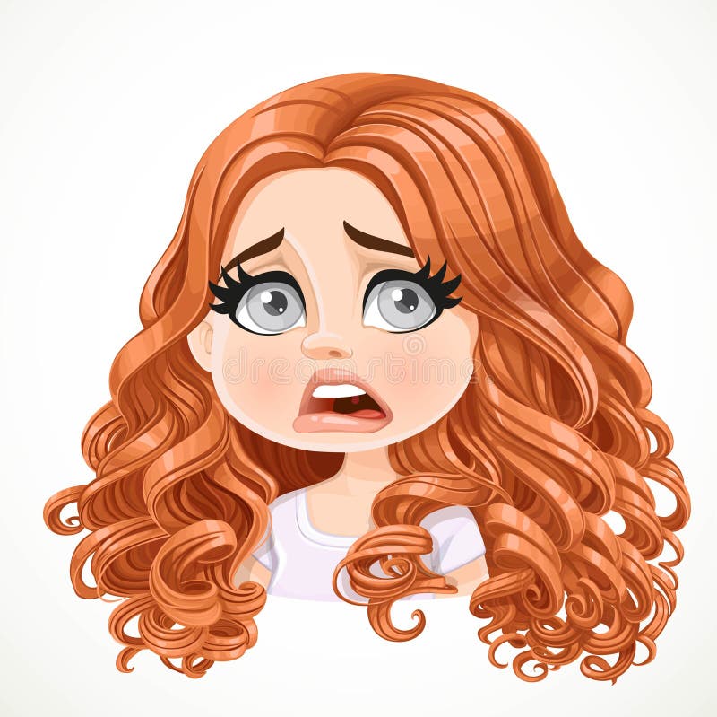 Beautiful Disappointed Smiling Cartoon Brunette Girl with Brown Hair ... Beautiful Disappointed Smiling Cartoon Brunette Girl with Brown Hair ...