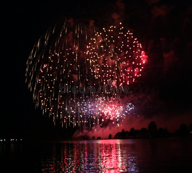 Beautiful Display of Fireworks Editorial Photo - Image of love ...