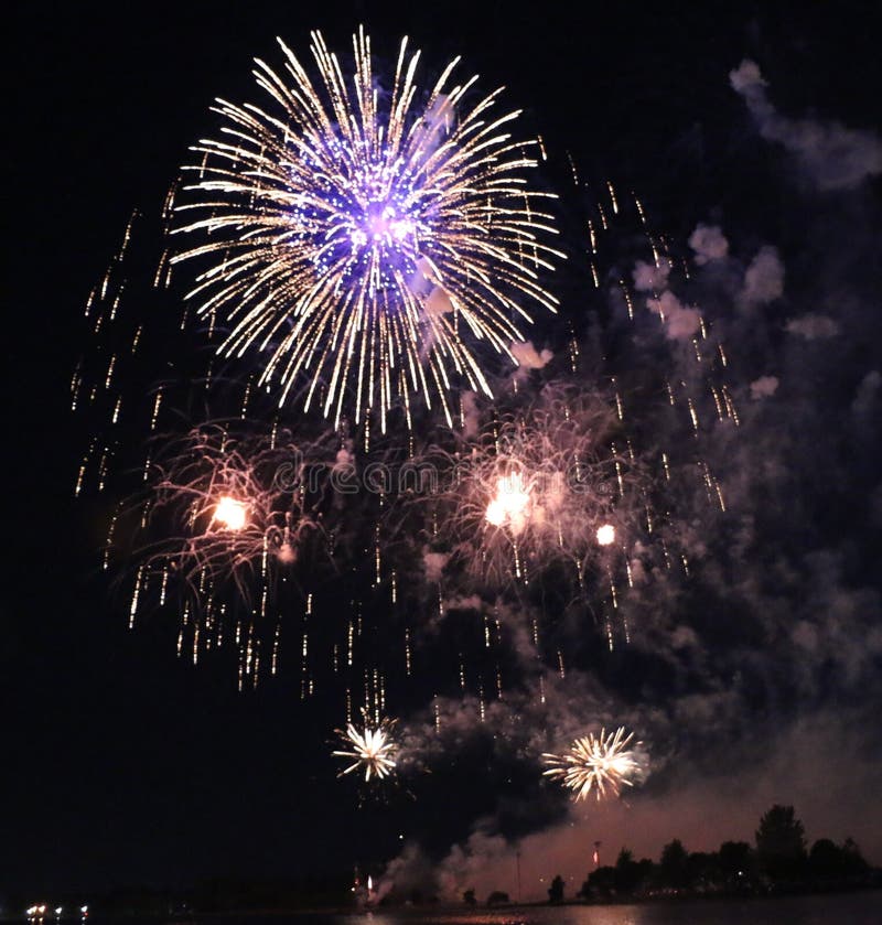 Beautiful Display of Fireworks Editorial Image - Image of love ...