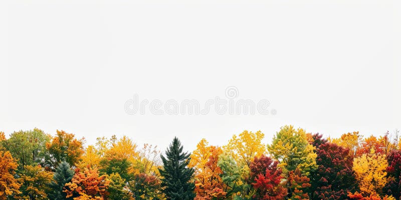 A Beautiful Display of Fall Foliage with a Clear Sky, Offering Ample ...