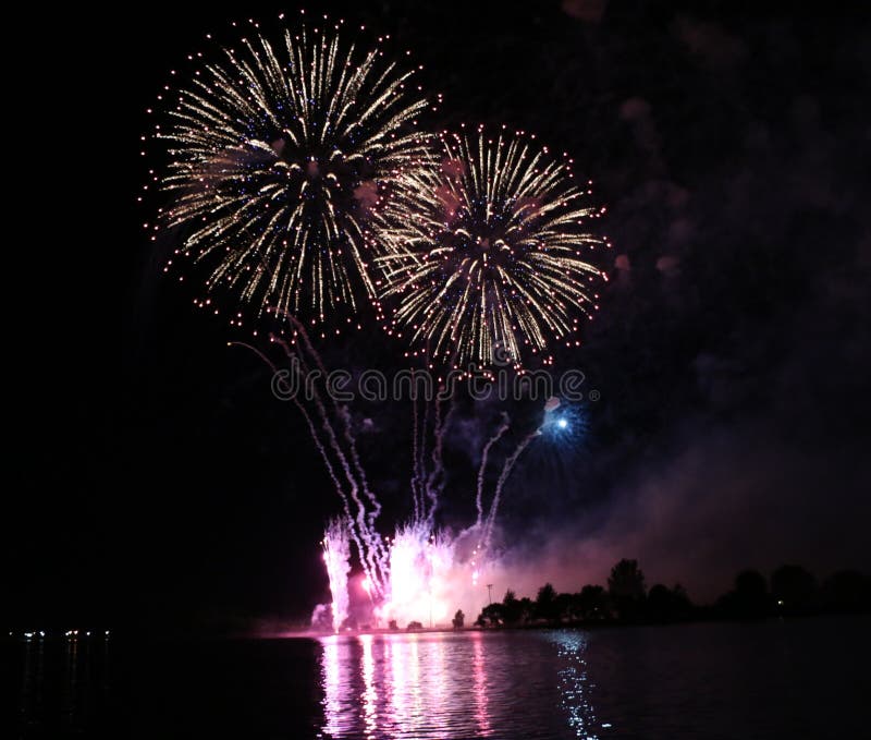 Beautiful Display of Fireworks Editorial Photography - Image of ...