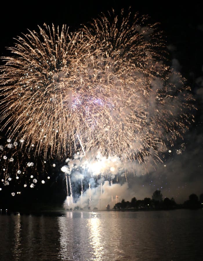 Beautiful Display of Fireworks Editorial Photo - Image of love ...