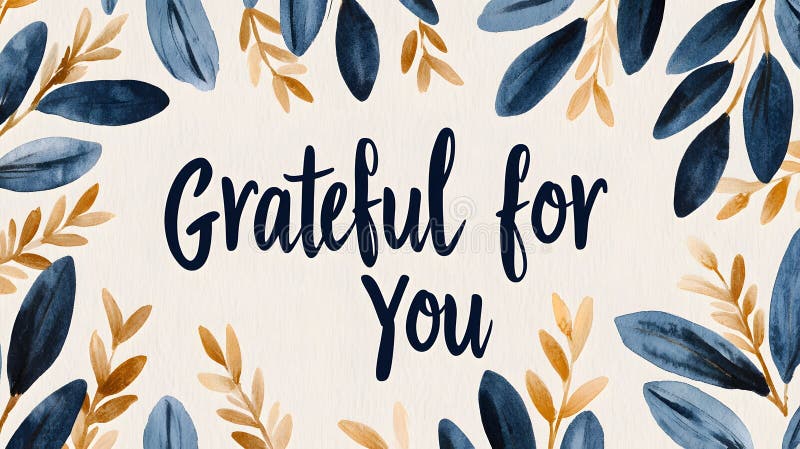 A Beautiful Display of Gratitude with Elegant Script Surrounded by ...