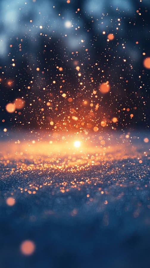 A Beautiful Display of Light and Particles in a Cold, Natural Setting ...