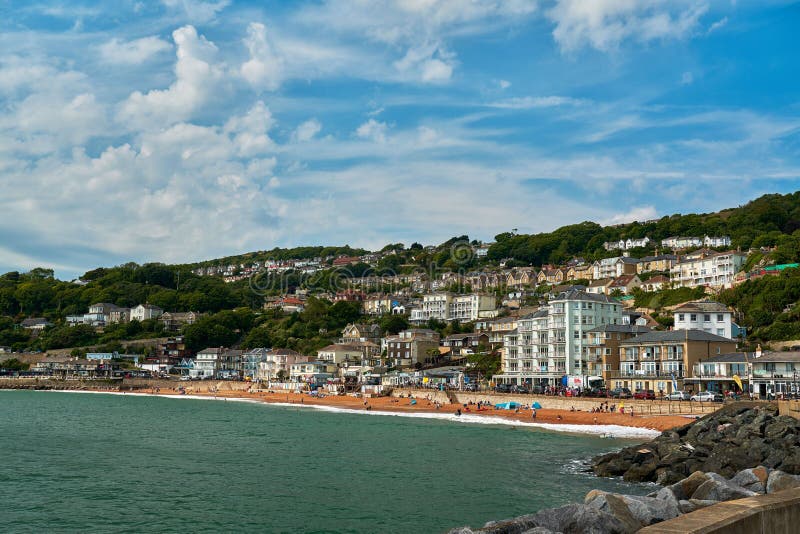 Beautiful Display of the Ventnor Beach and Seafront in Ventnor on the ...