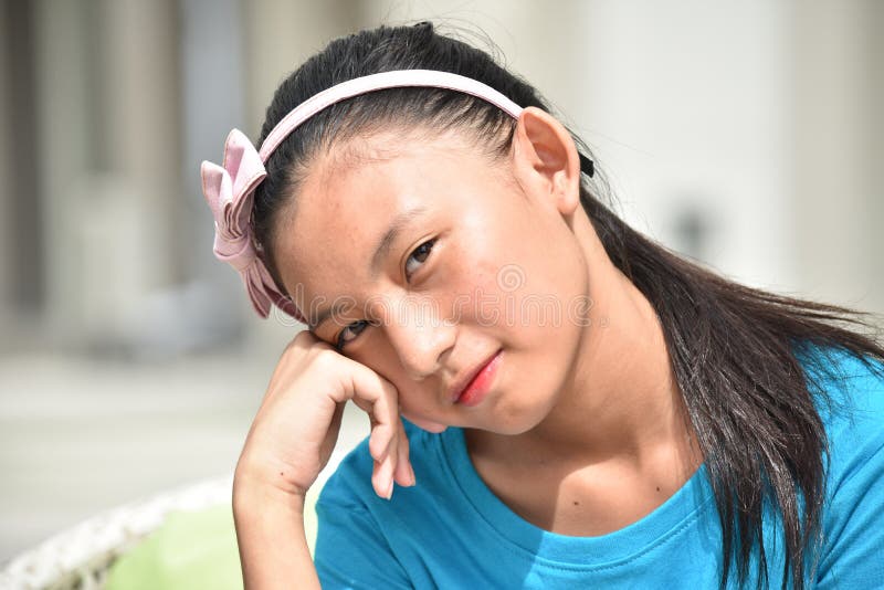 Diverse Female Students Writing Wearing School Uniforms Stock Image ...
