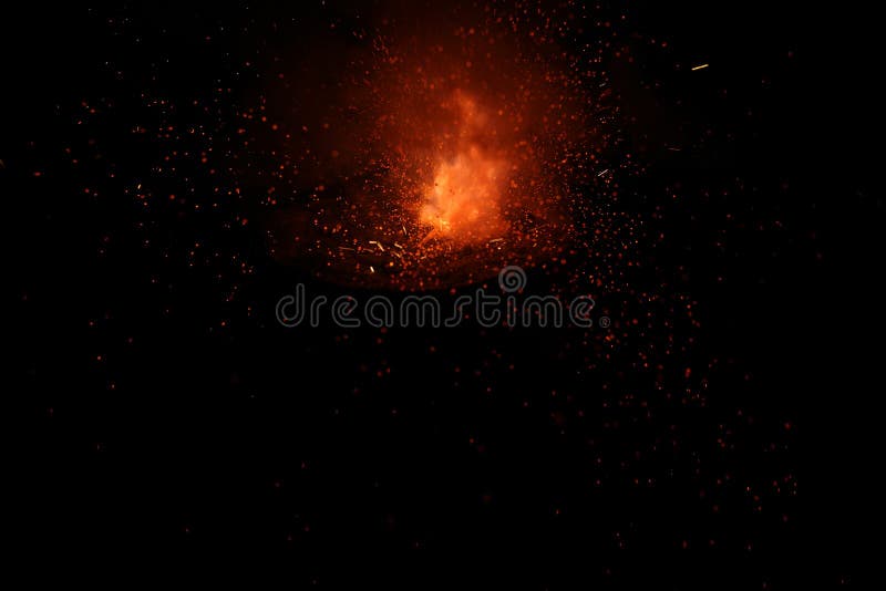 Beautiful Diwali Glowing Firecracker, Fire of Cracker Explosion on ...
