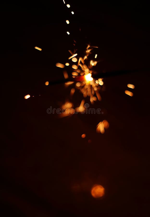 Beautiful Diwali Glowing Firecracker, Fire of Cracker Explosion on ...