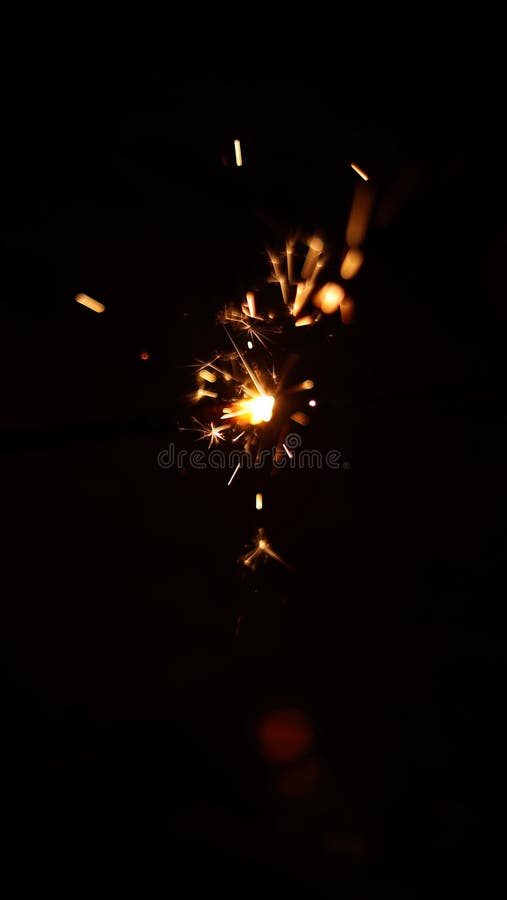 Beautiful Diwali Glowing Firecracker, Fire of Cracker Explosion on ...