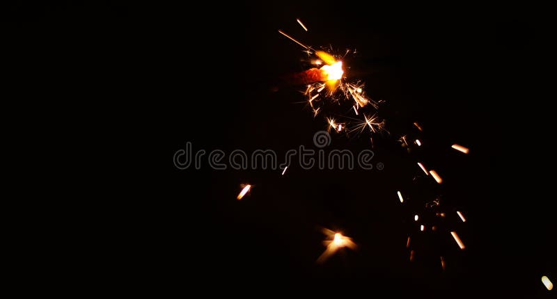 Beautiful Diwali Glowing Firecracker, Fire of Cracker Explosion on ...