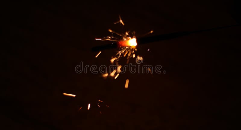 Beautiful Diwali Glowing Firecracker, Fire of Cracker Explosion on ...