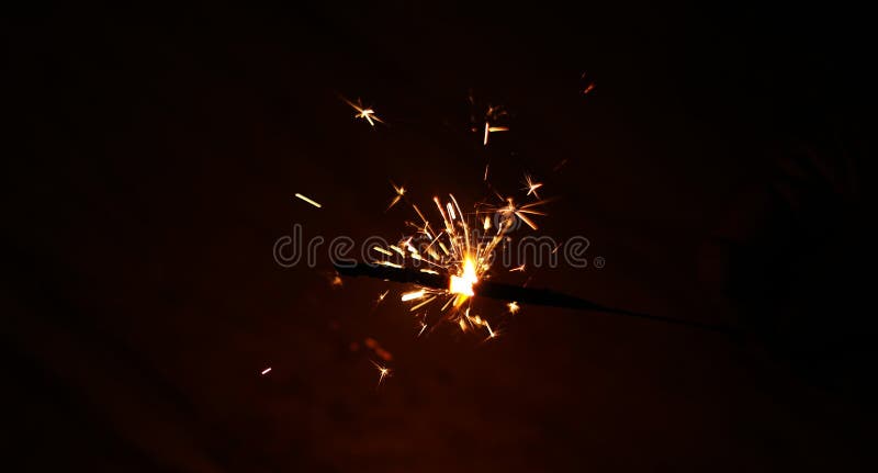Beautiful Diwali Glowing Firecracker, Fire of Cracker Explosion on ...