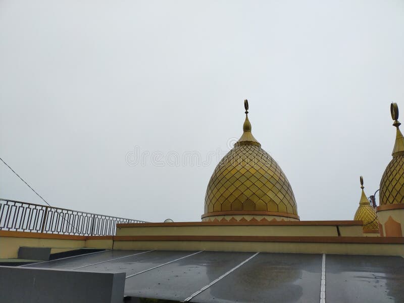 The Beautiful Dome of the Mosque Stock Image - Image of church ...