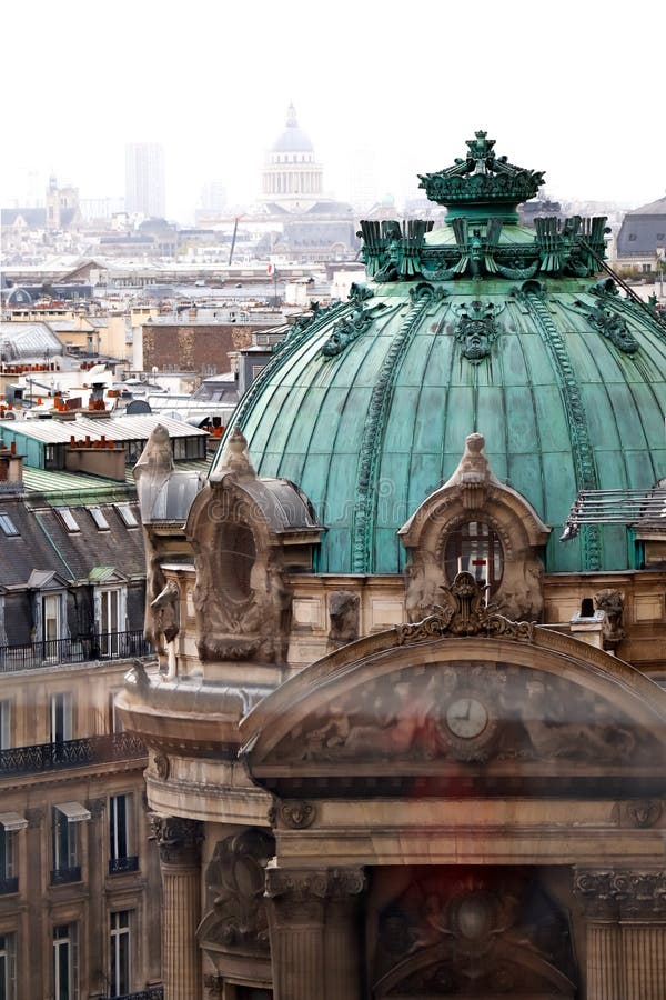 Beautiful Dome in Paris City Stock Photo - Image of travel, paris ...