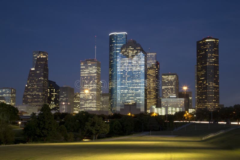 Beautiful downtown Houston stock photo. Image of windows - 57502678