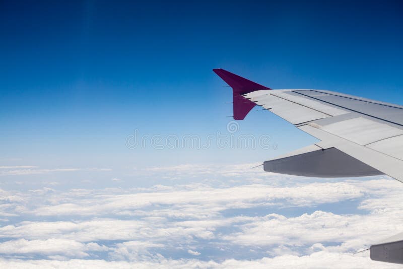 Beautiful, Dramatic Clouds and Sky Viewed from the Plane Stock Image ...