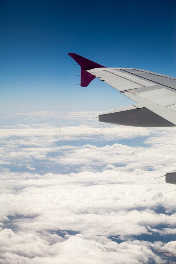 Beautiful, Dramatic Clouds and Sky Viewed from the Plane Stock Image ...