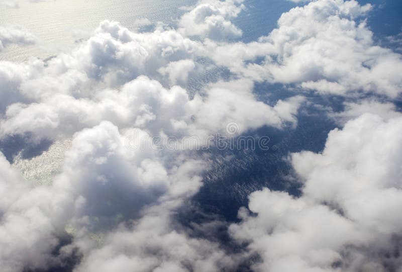 Beautiful, Dramatic a Group of Clouds in the Sky Over the Ocean Viewed ...