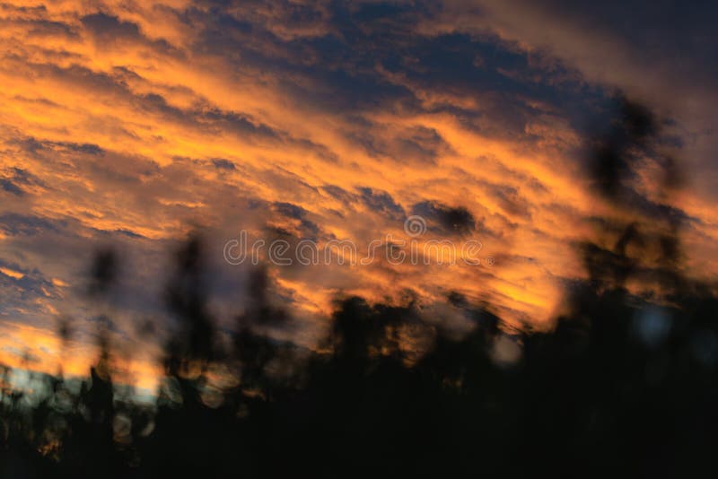 Beautiful Dramatic Natural Sunset Stock Image - Image of horizon ...