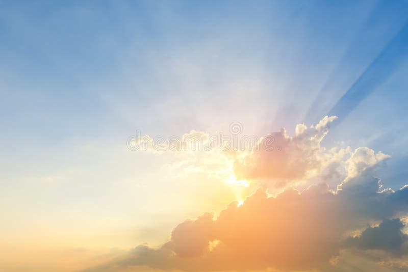 Clouds Sky Sun Rays stock photo. Image of bright, illuminated - 9157402