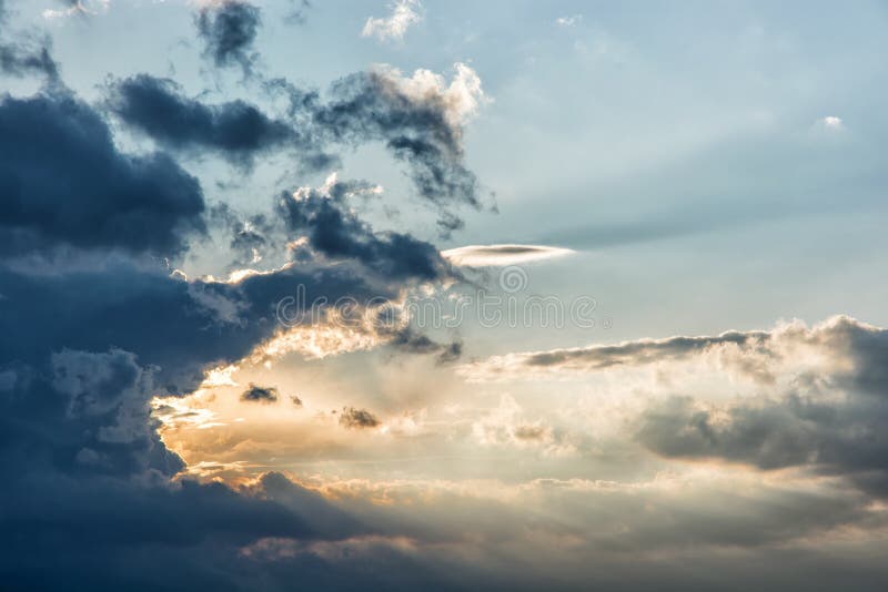 Beautiful dramatic sky stock photo. Image of blue, lighting - 60145502