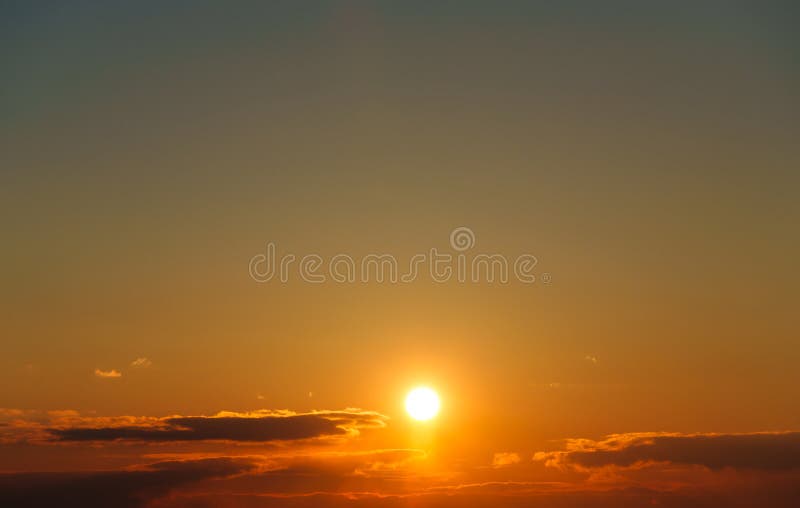 Beautiful and Dramatic Sunset Sky with Bright Yellow Clouds As Abstract ...