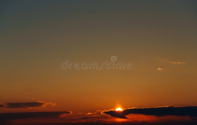 Beautiful and Dramatic Sunset Sky with Bright Yellow Clouds As Abstract ...