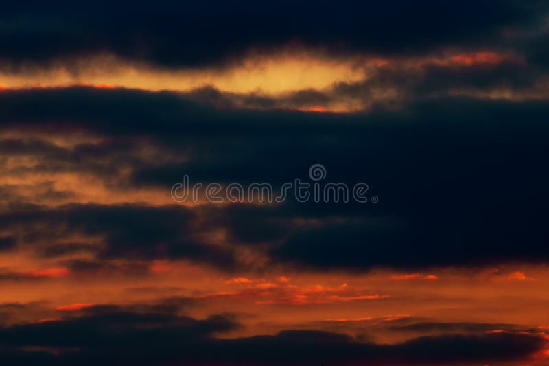 Beautiful and Dramatic Sunset Sky with Clouds As Abstract Background Stock Photo - Image of ...