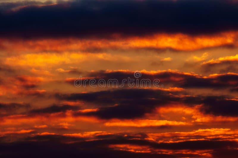 Beautiful and Dramatic Sunset Sky with Clouds As Abstract Background ...
