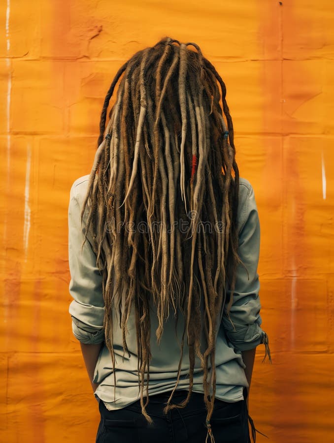Beautiful Dreadlocks Hair Style Stock Illustration - Illustration of ...