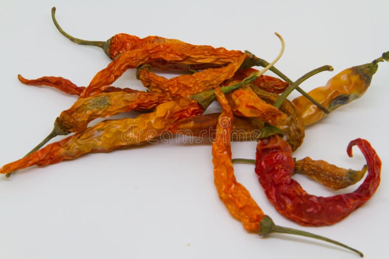 Beautiful Dried Multi Color Chili Stock Photo - Image of overhead ...
