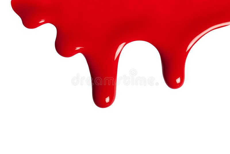 Beautiful Drip Paint Close Up. Drip Red Paint Stock Image - Image of ...