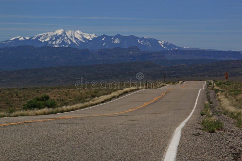 Driving To Moab, Utah on Highway 128 Stock Photo - Image of drive ...