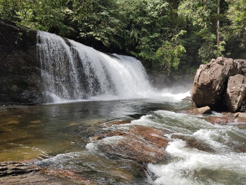 A Beautiful Dust Waterfall that You Have Never Seen before Stock Image ...