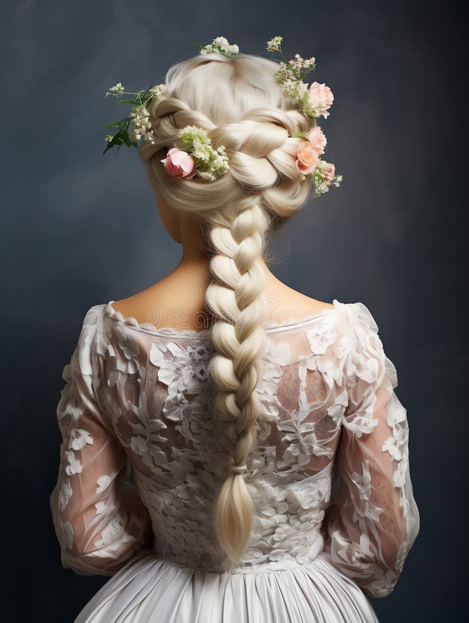 Beautiful Dutch Braid Crown Hair Style for Bride Wedding Hair Style ...