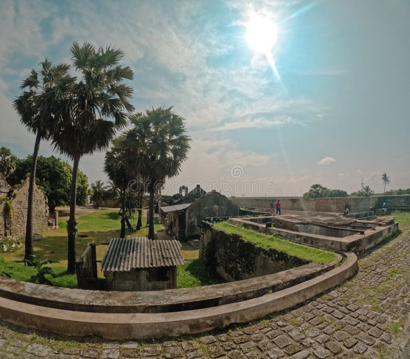 A Beautiful Dutch Fort in Mannar, Sri Lanka Stock Image - Image of fort ...