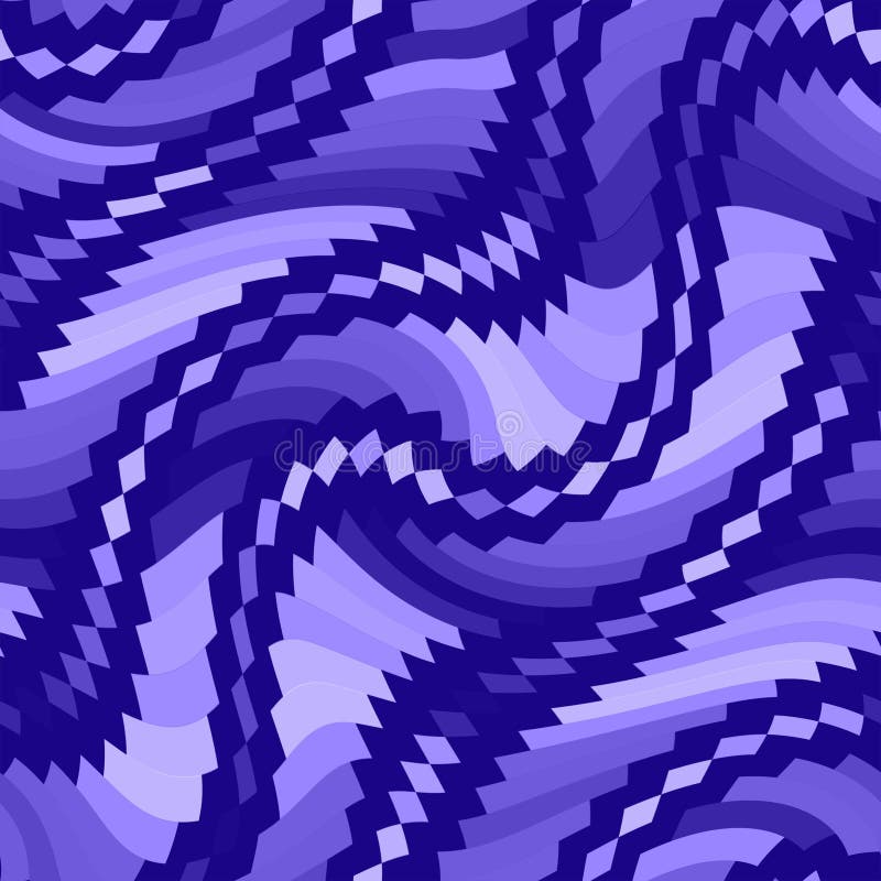 Beautiful Dynamic Seamless Pattern of Curved Geometric Shapes in Blue ...