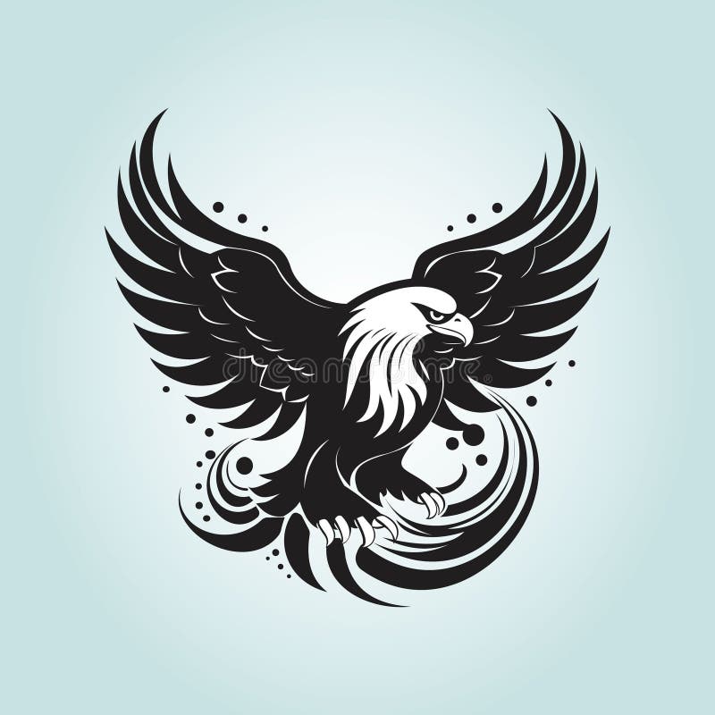 Beautiful Eagle Logo. Eagle Logo with Wings Stock Vector - Illustration ...